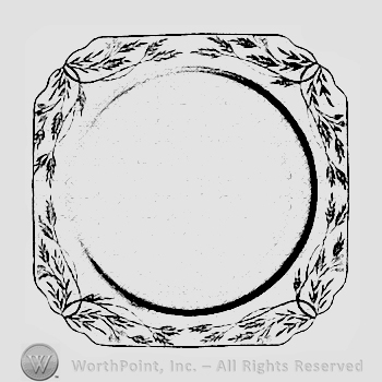Mark with Glass Pattern: Tapestry; plate. | #357909