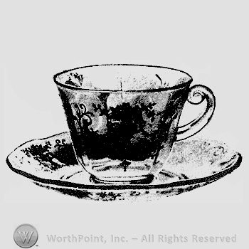 Mark with Glass Pattern: Florentine; plate and | #358051