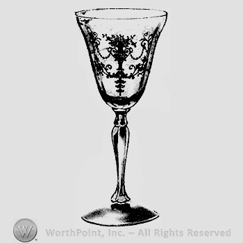 Mark with Glass Pattern: Florentine; goblet. | #358052