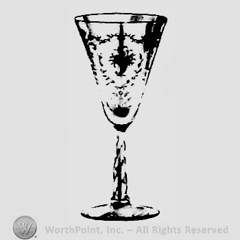 Mark with Glass Pattern: Mayflower; claret. | #358117