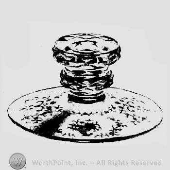 Mark with Glass Pattern: Mayflower; candlestick. | #358128