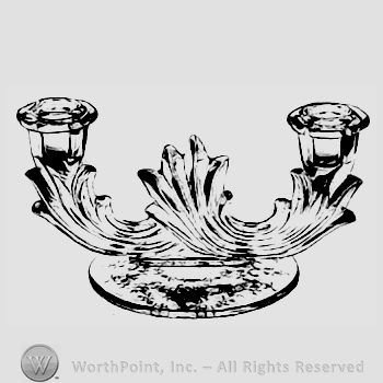 Mark with Glass Pattern: Mayflower; candlestick. | #358133