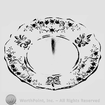 Mark with Glass Pattern: Meadow; plate. | #358155