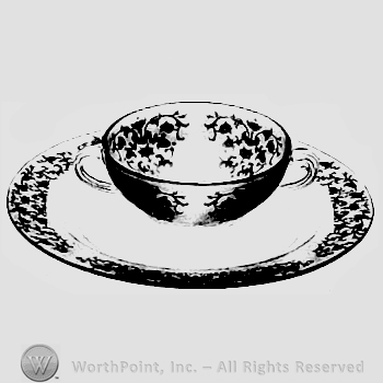 Mark with Glass Pattern: Queen Anne; plate and | #358225