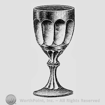 Mark with Glass Pattern: Bedford; wine glass. | #358528