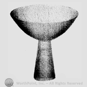 Mark with Glass Pattern: No. 4166; footed bowl. | #358826