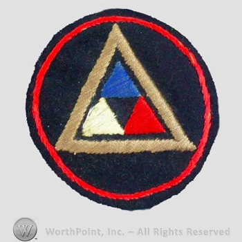 Mark with WWI Army Patch : 39th Division Patch. | #360404