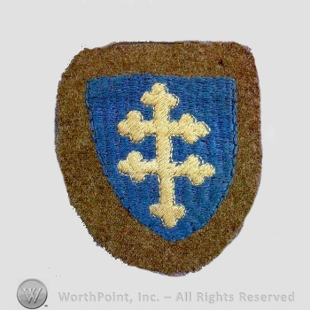 Mark with WWI Army Patch : 79th Division Patch. | #360442