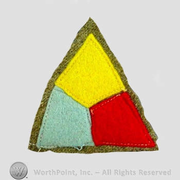 Mark with WWI Army Patch : Army Tank Corps Patch. | #360457