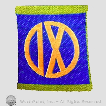 Mark with WWI Army Patch : IX Corps Liberty Loan | #360489