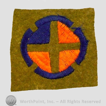 Mark with WWI Army Patch : 35th Division Patch. | #360509