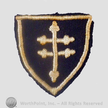 Mark with WWI Army Patch : 79th Division Patch. | #360564