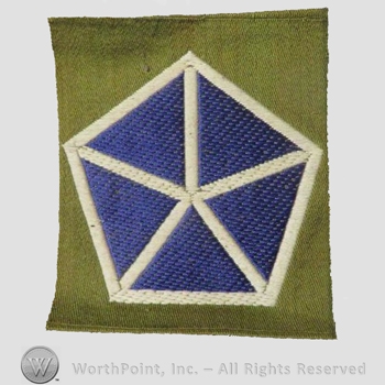 Mark with WWI Army Patch : Liberty Loan 5th Corps | #360635