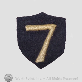 Mark with WWI Army Patch : 7th Corps Patch. | #360637