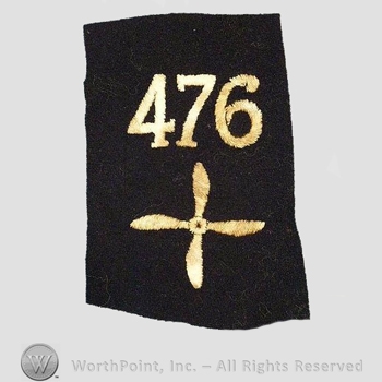 Mark with WWI Enlisted Squadron Patch : 476th Air | #360678