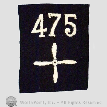 Mark with WWI Enlisted Squadron Patch : 475th Air | #360679