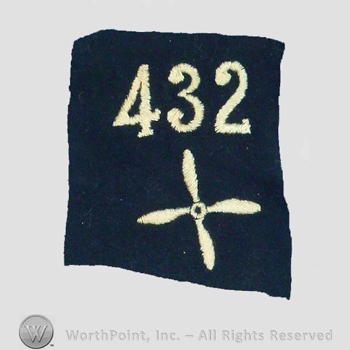 Mark with WWI Enlisted Squadron Patch : 432nd Air | #360704