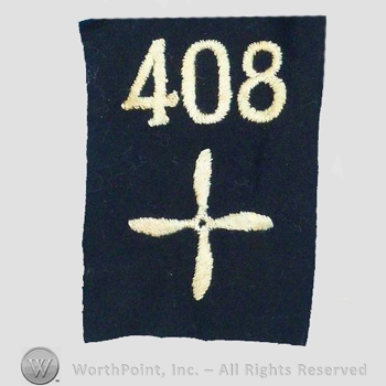 Mark with WWI Enlisted Squadron Patch : 408th Air | #360714
