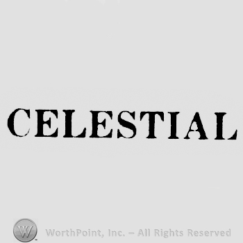 Mark with The word "CELESTIAL". | #36083