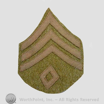 Mark with WWI Chevrons : First Sergeant Chevron. | #360961