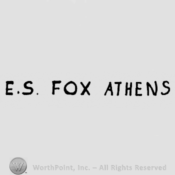 Mark with E.S. Fox Athens written | #36256