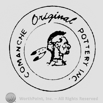 Mark with The text "Comanche Original Pottery | #36389