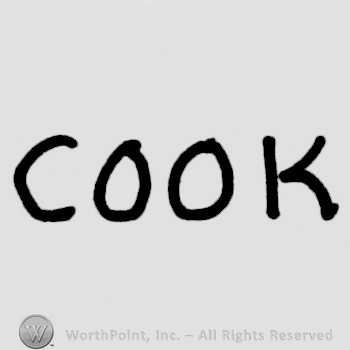 Mark with The word "COOK". | #36432