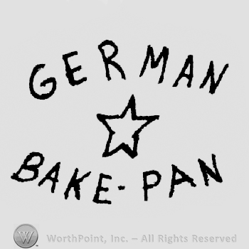 Mark with The text "GERMAN BAKE-PAN" and a star. | #36450
