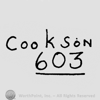 Mark with The text "Cookson 603". | #36465