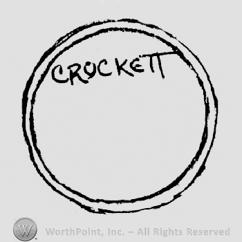 Mark with The word "CROCKETT" and a circle. | #36580