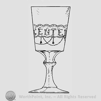 Mark with Glass pattern: 1876; goblet. | #366201