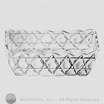 Mark with Glass pattern: Red Block; tray. | #366287