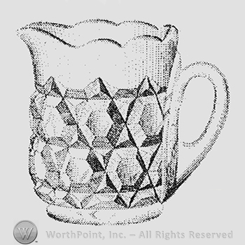 Mark with Glass pattern: Red Block; creamer. | #366288