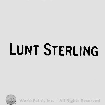 Mark with The words "LUNT STERLING". | #36686
