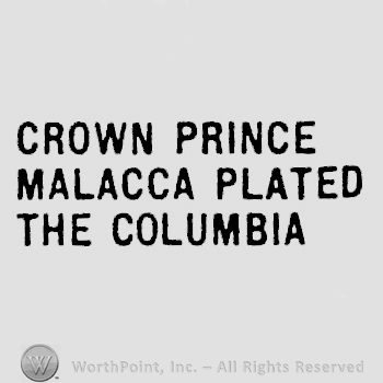 Mark with The text "CROWN PRINCE MALACCA PLATED | #36828