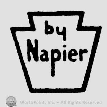Mark with The words "By NAPIER" and a vase shape. | #36855