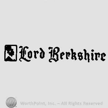 Mark with The words "Lord Berkshire" and a | #36876