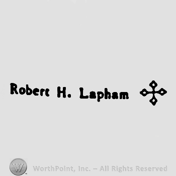 Mark with The words "Robert H. Lapham" and a | #36915