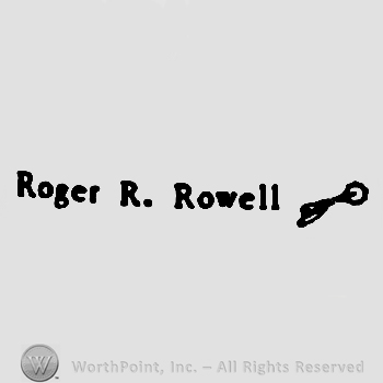 Mark with The words "Roger R. Rowell" and a key. | #36918