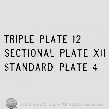 Mark with The text "TRIPLE PLATE 12 SECTIONAL | #37002