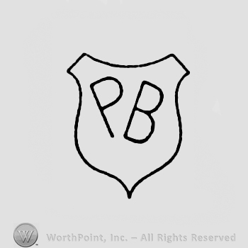 Mark with The letters "PB" inside a shield. | #37003