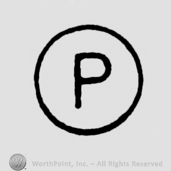 Mark with The letter "P" inside a circle. | #37015