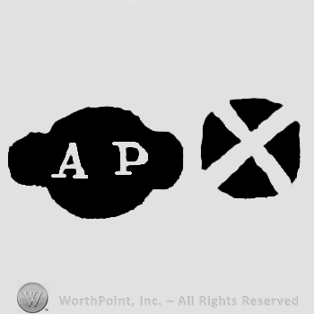 Mark with The letters "A P" and the "X" symbol. | #37019