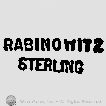 Mark with The text "RABINOWITZ STERLING". | #37058