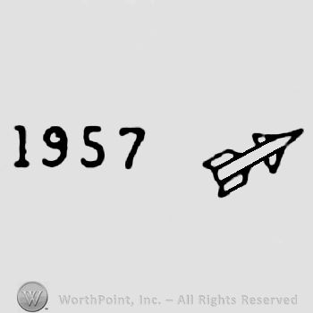 Mark with The number "1957" and a rocket. | #37109