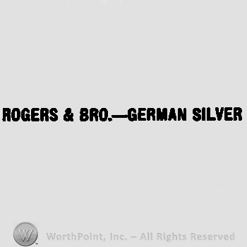 Mark with The text "ROGERS & BRO. - GERMAN | #37169