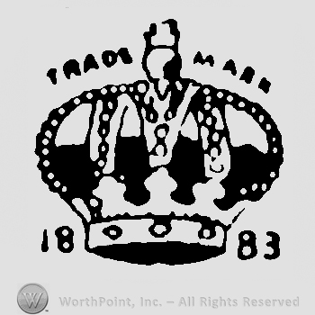 Mark with A crown and the text "TRADE MARK 1883". | #37179