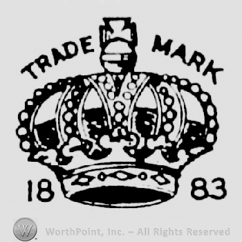 Mark with A crown and the text "TRADE MARK 1883". | #37182