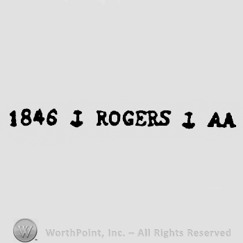 Mark with The number "1846", two anchors, the | #37235