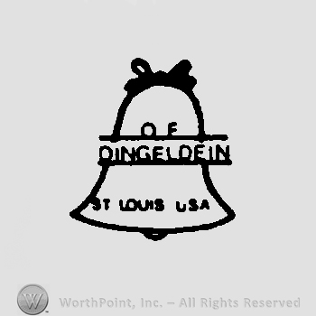 Mark with A bell and the text "O F DINGELDEIN ST | #37268